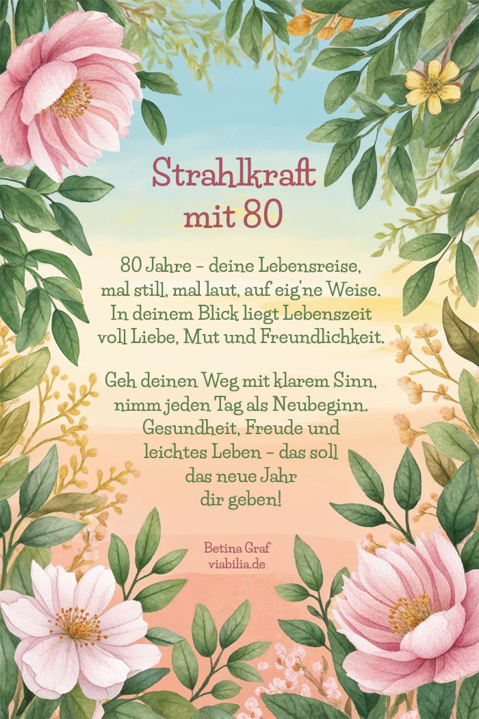 Kurze Ansprache Zum 80 Geburtstag