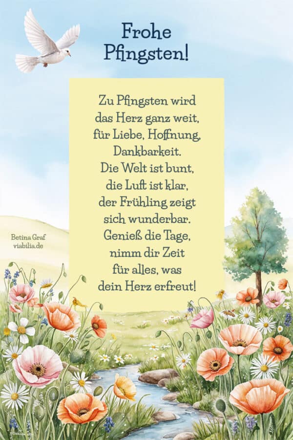 Pfingstgrüße für WhatsApp – Bilder und Sprüche zu Pfingsten