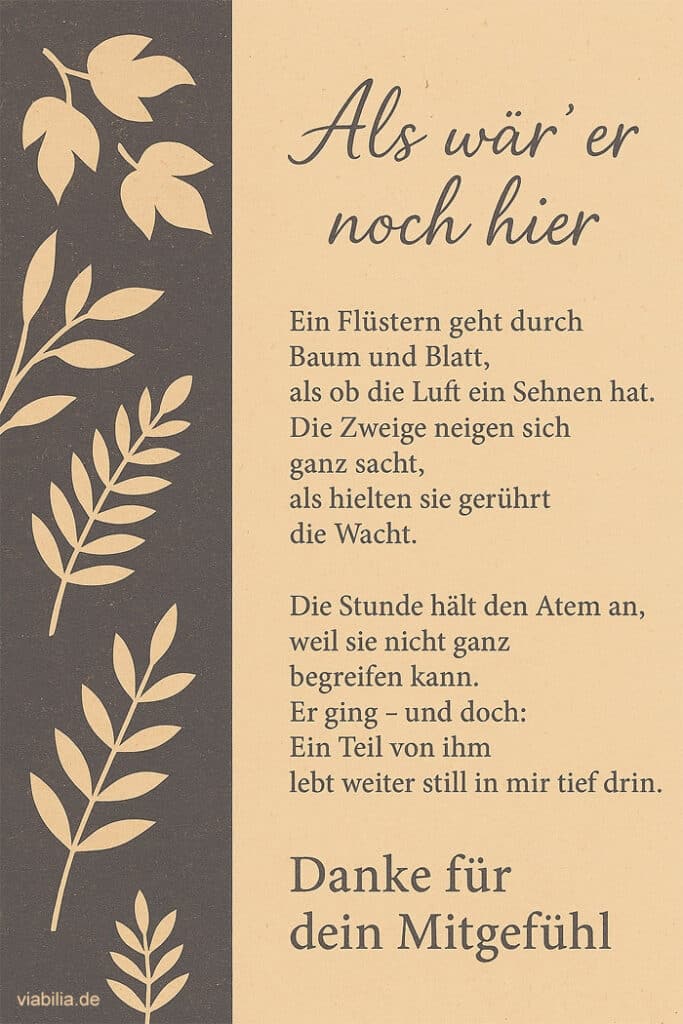 Danksagung Trauer Sprüche + Bilder für WhatsApp zum Dank