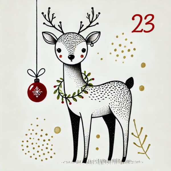 Adventskalender-Bilder für Kinder 24 Tierbilder + Sprüche