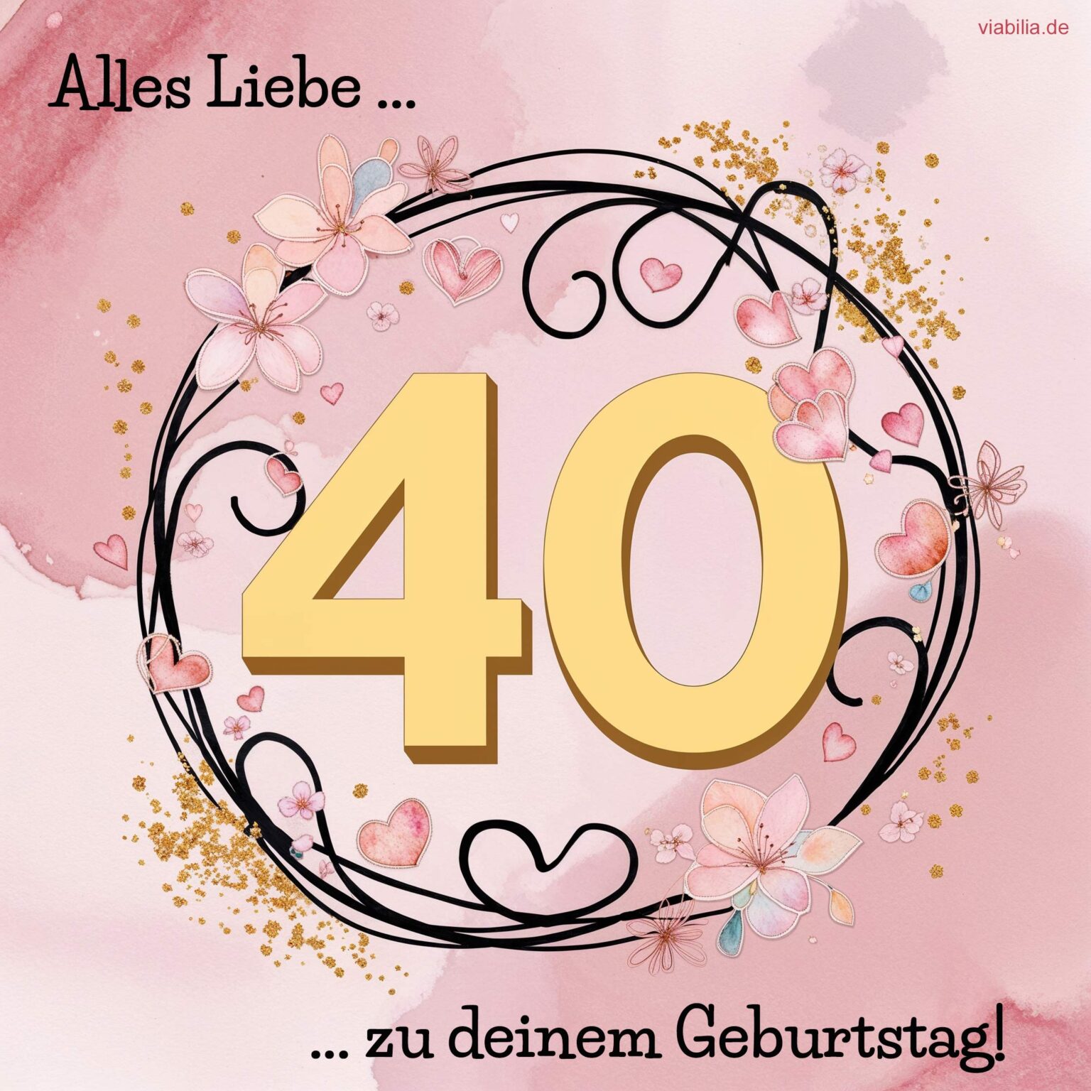 40. Geburtstag Glückwünsche, Sprüche + WhatsApp-Bilder