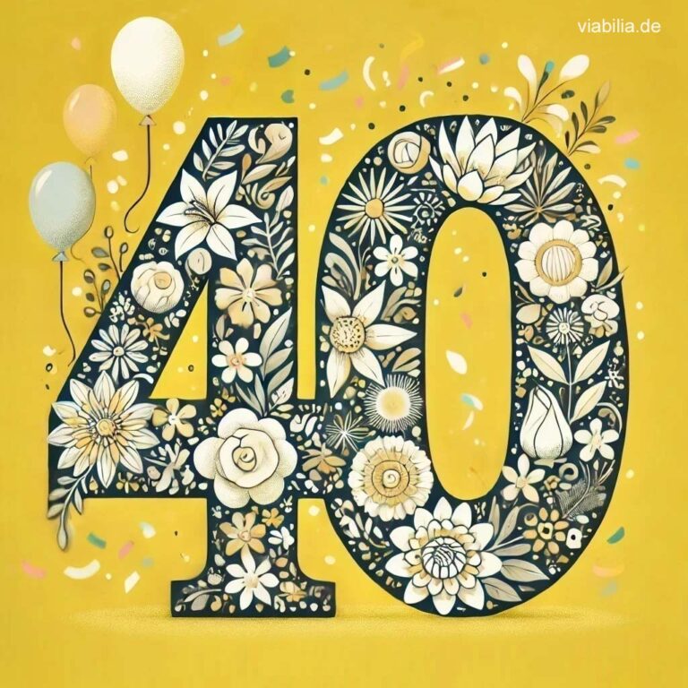 40. Geburtstag Glückwünsche, Sprüche + WhatsApp-Bilder