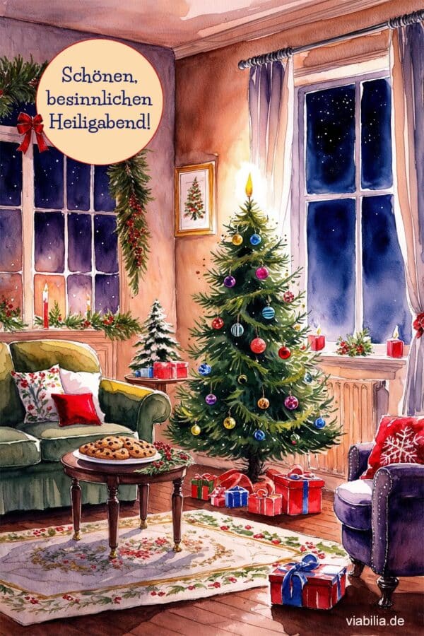Schönen Heiligabend-Bilder zauberhafte Grüße zur Weihnacht